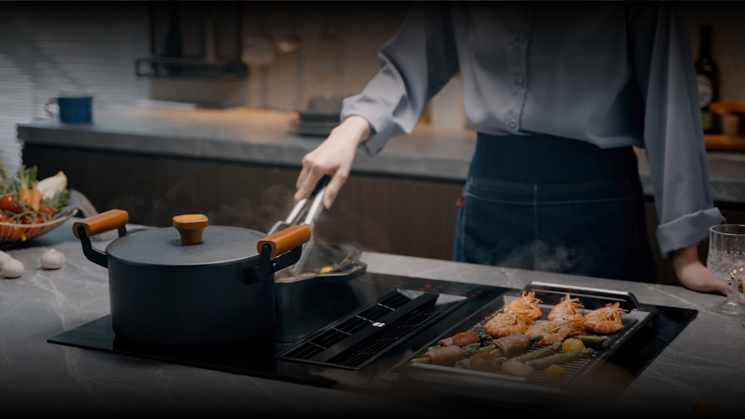 Ciarra ONE Induction Cooktop Domino 390mm with Built-in Plasma⁺ System ...